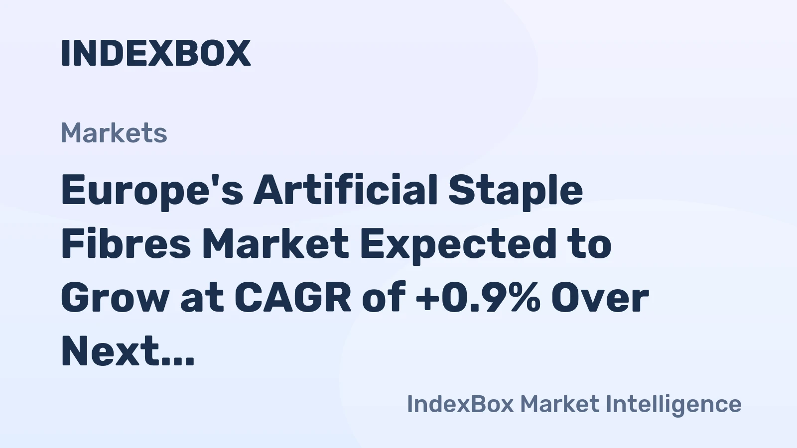 Europe's Artificial Staple Fibres Market Expected to Grow at CAGR of +0.9% Over Next Decade