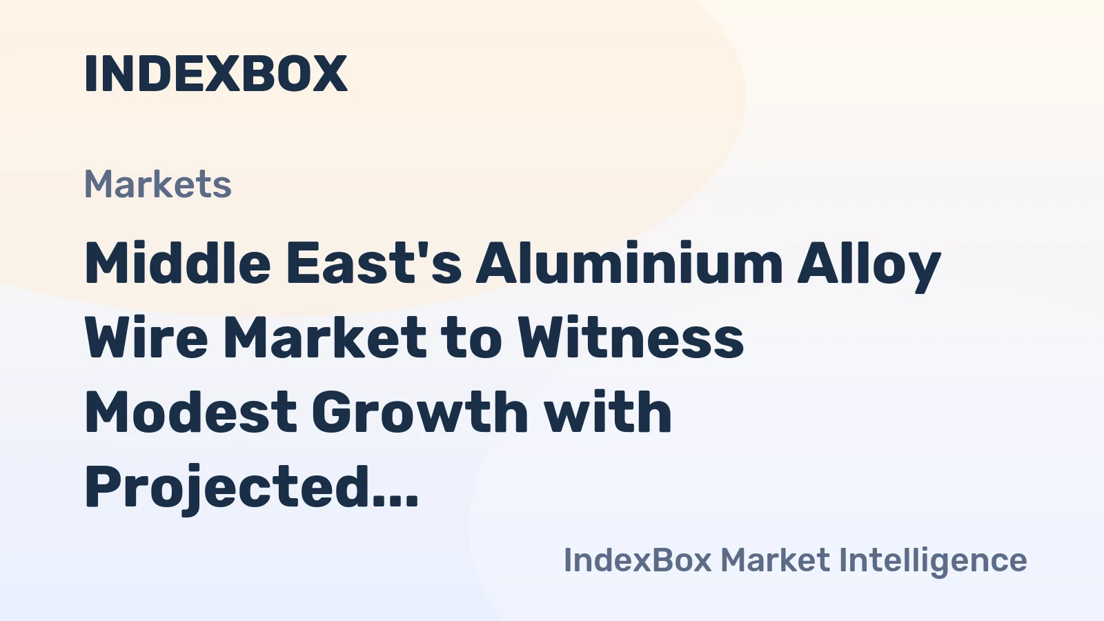 Middle East's Aluminium Alloy Wire Market to Witness Modest Growth with Projected CAGR of +1.0% by 2035