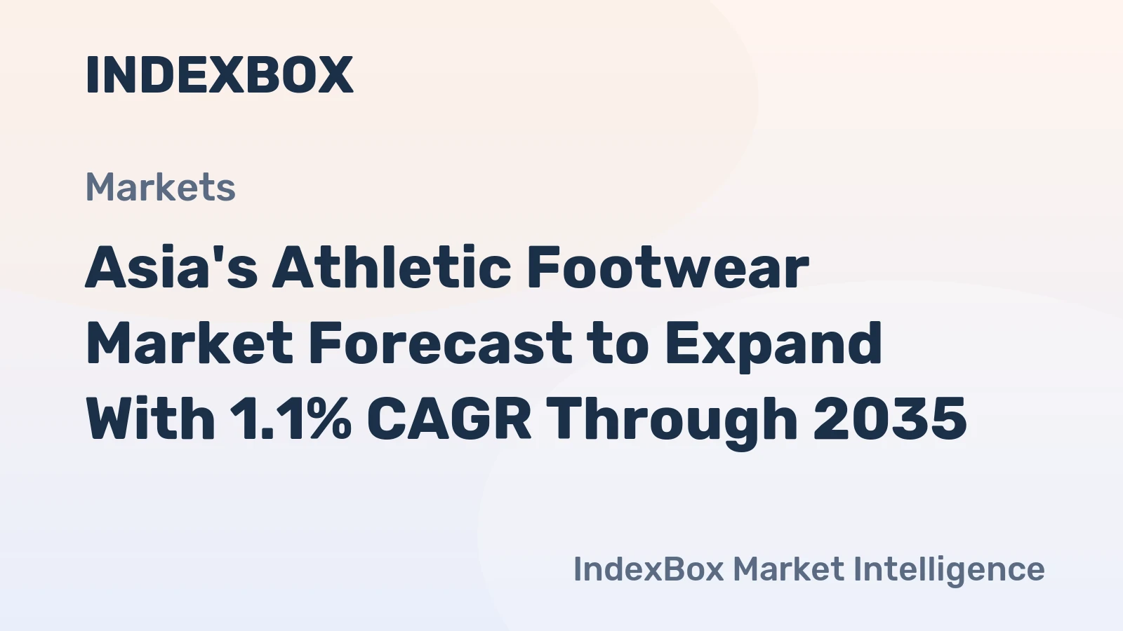 Asia's Athletic Footwear Market Forecast to Expand With 1.1% CAGR Through 2035