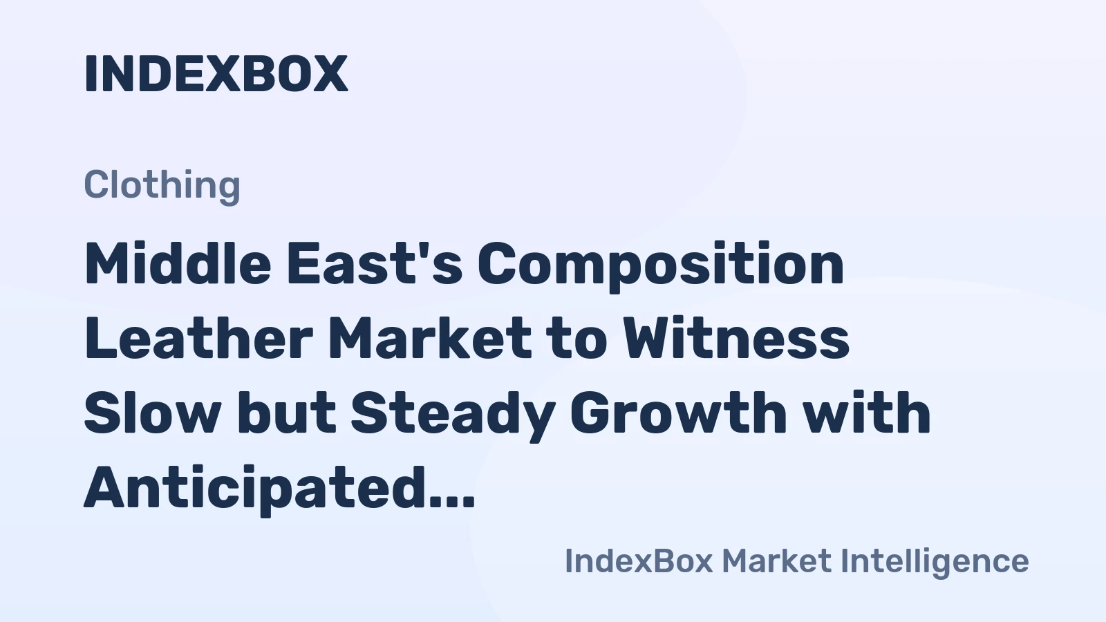 Middle East's Composition Leather Market to Witness Slow but Steady Growth with Anticipated CAGR of +0.5% from 2024-2035