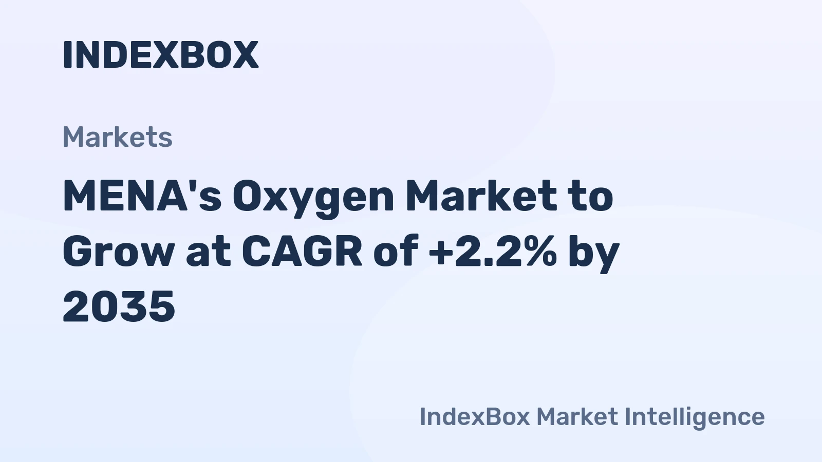 MENA's Oxygen Market to Grow at CAGR of +2.2% by 2035