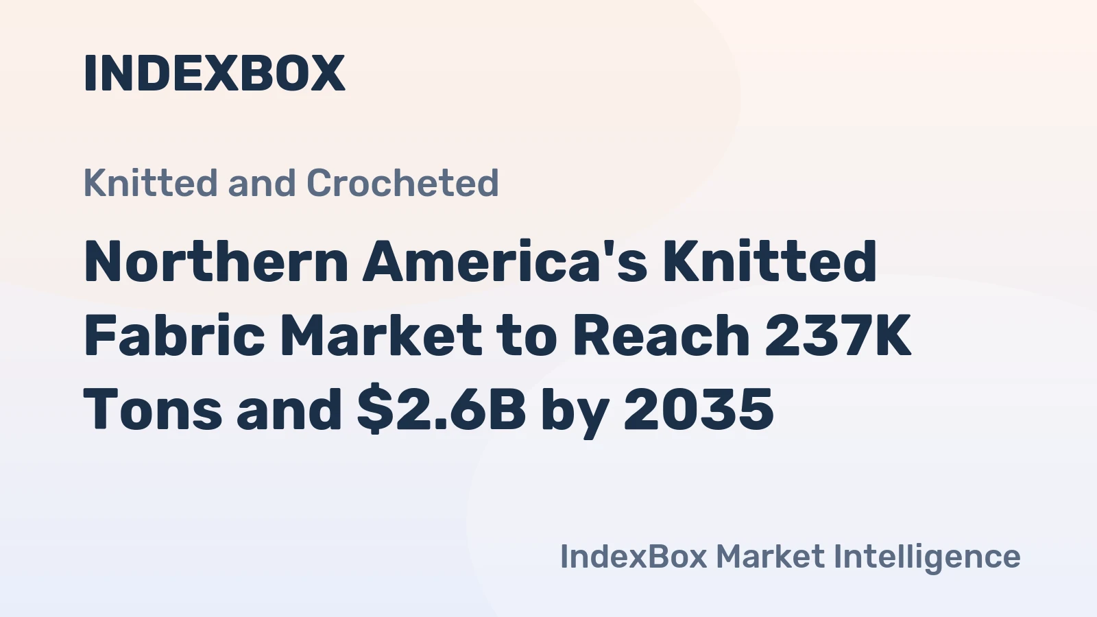 Northern America's Knitted Fabric Market to Reach 237K Tons and $2.6B by 2035