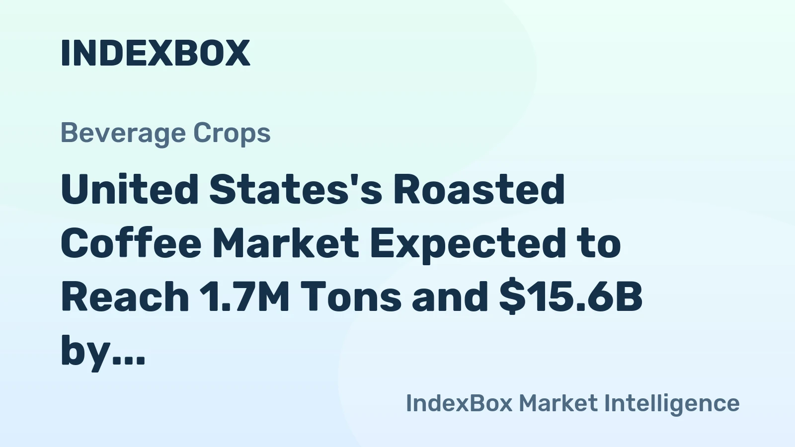 United States's Roasted Coffee Market Expected to Reach 1.7M Tons and $15.6B by 2035