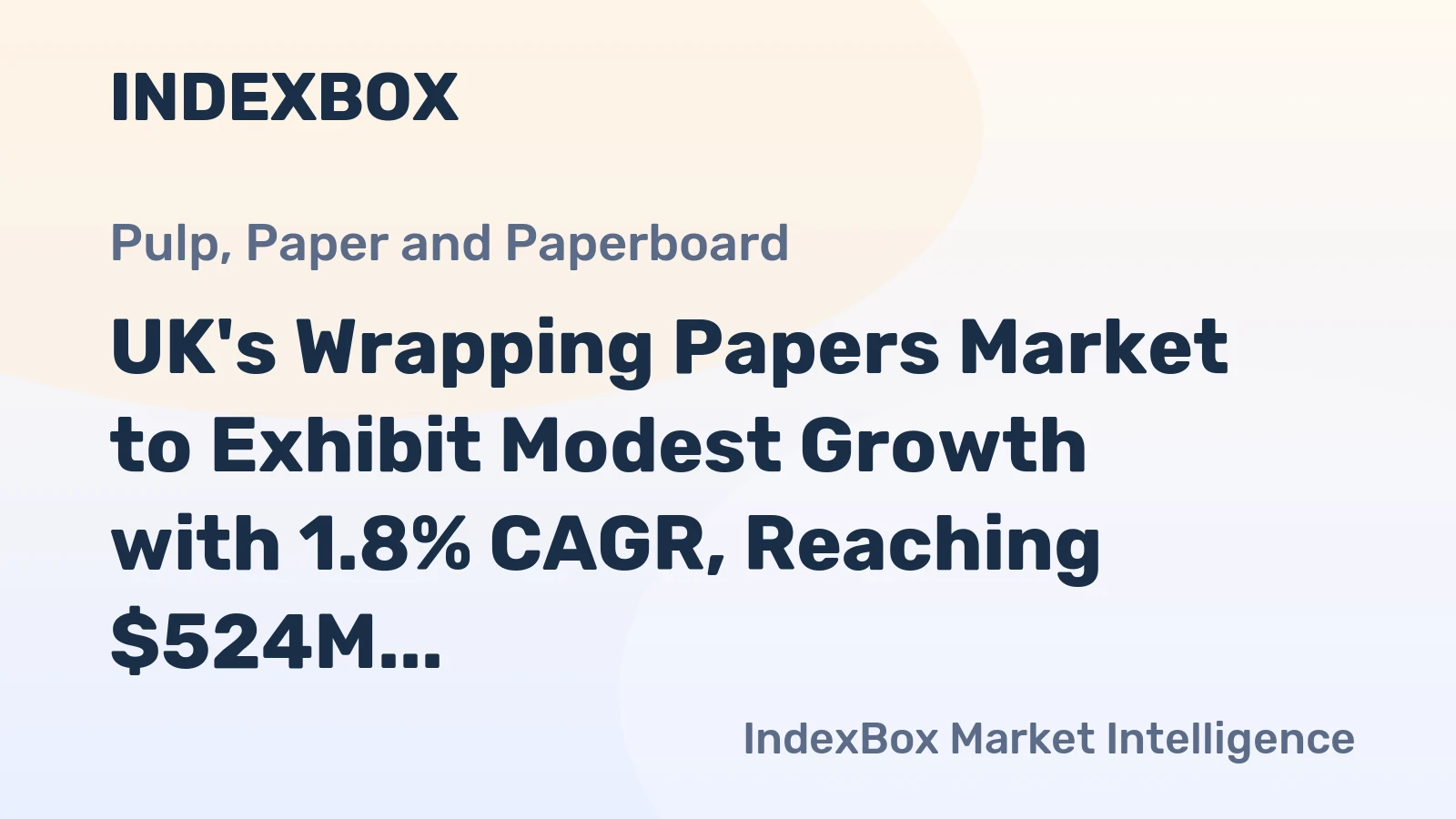 UK's Wrapping Papers Market to Exhibit Modest Growth with 1.8% CAGR, Reaching $524M by 2035