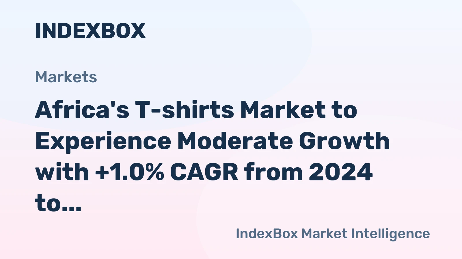 Africa's T-shirts Market to Experience Moderate Growth with +1.0% CAGR from 2024 to 2035