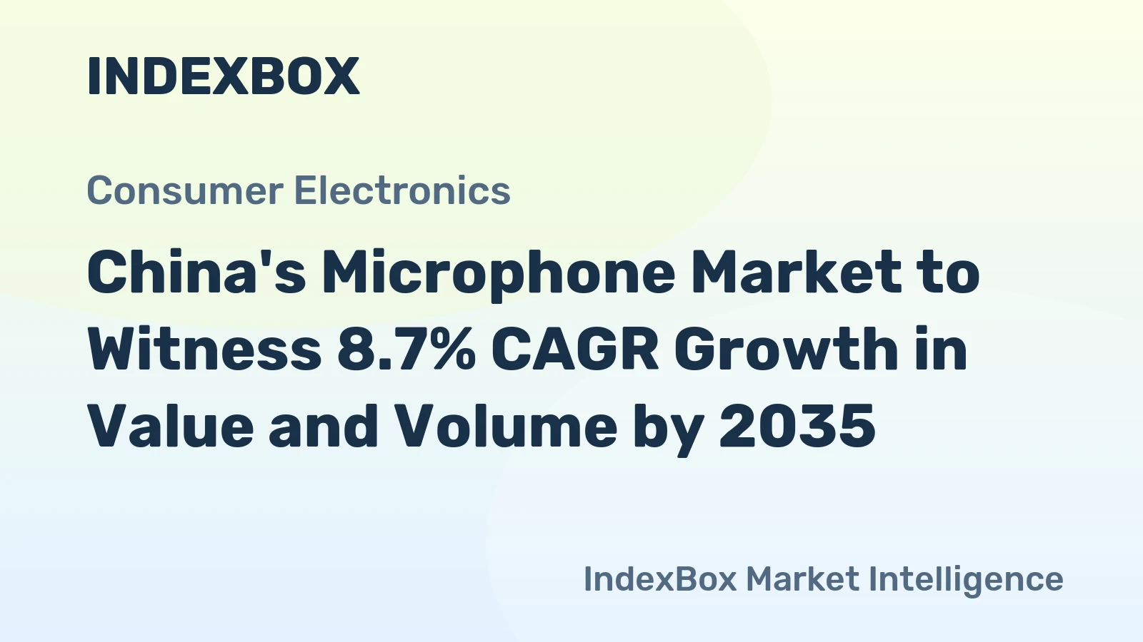 China's Microphone Market to Witness 8.7% CAGR Growth in Value and Volume by 2035