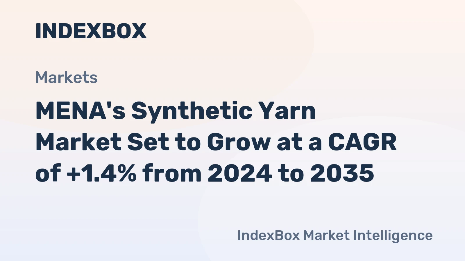 MENA's Synthetic Yarn Market Set to Grow at a CAGR of +1.4% from 2024 to 2035