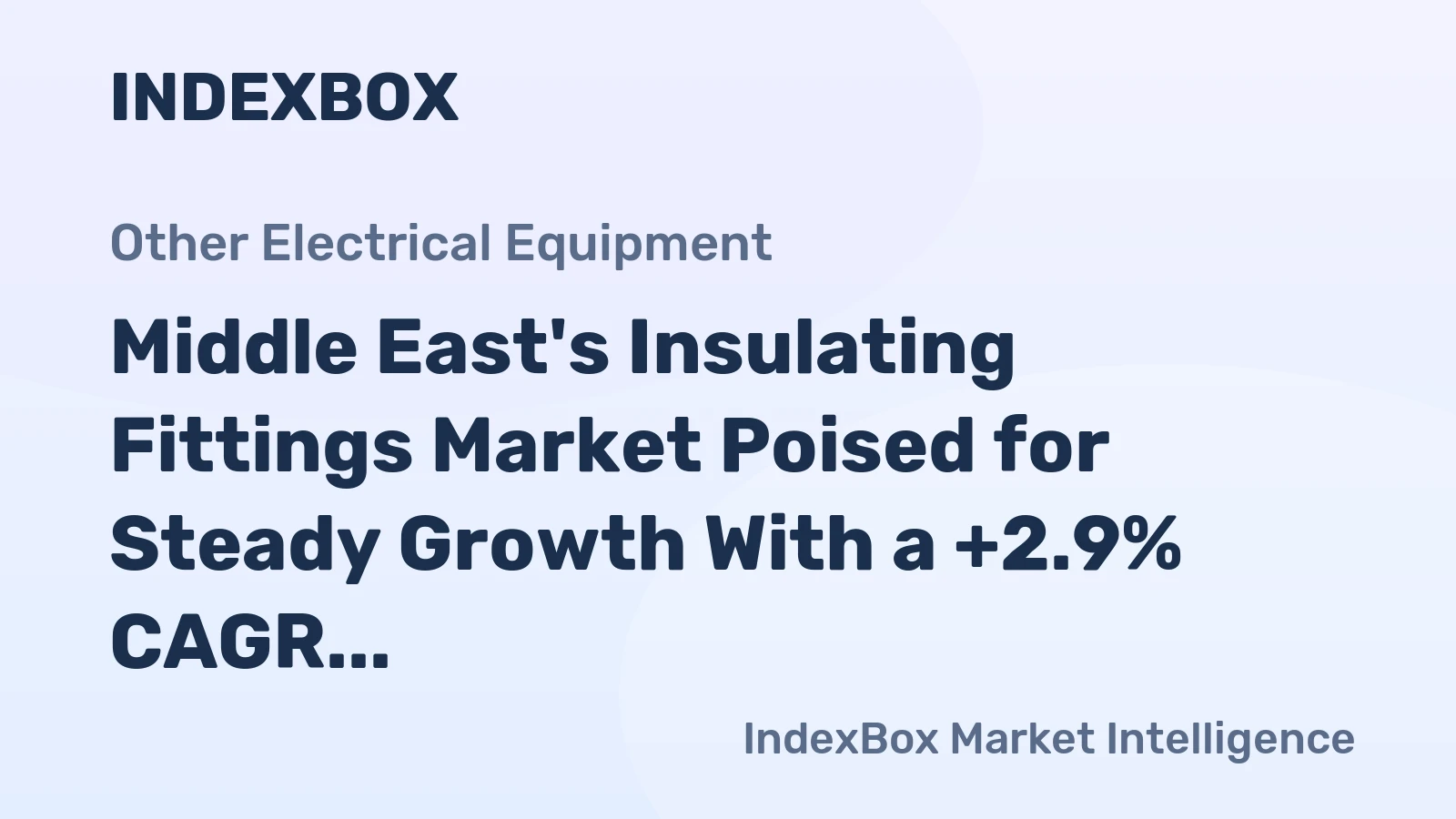 Middle East's Insulating Fittings Market Poised for Steady Growth With a +2.9% CAGR Through 2035
