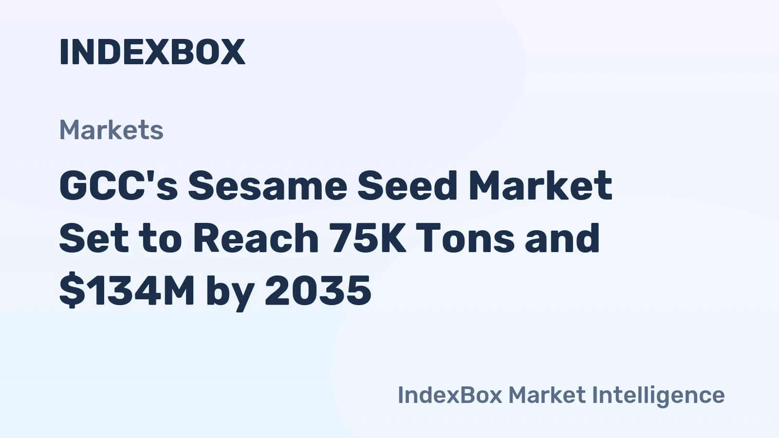 GCC's Sesame Seed Market Set to Reach 75K Tons and $134M by 2035