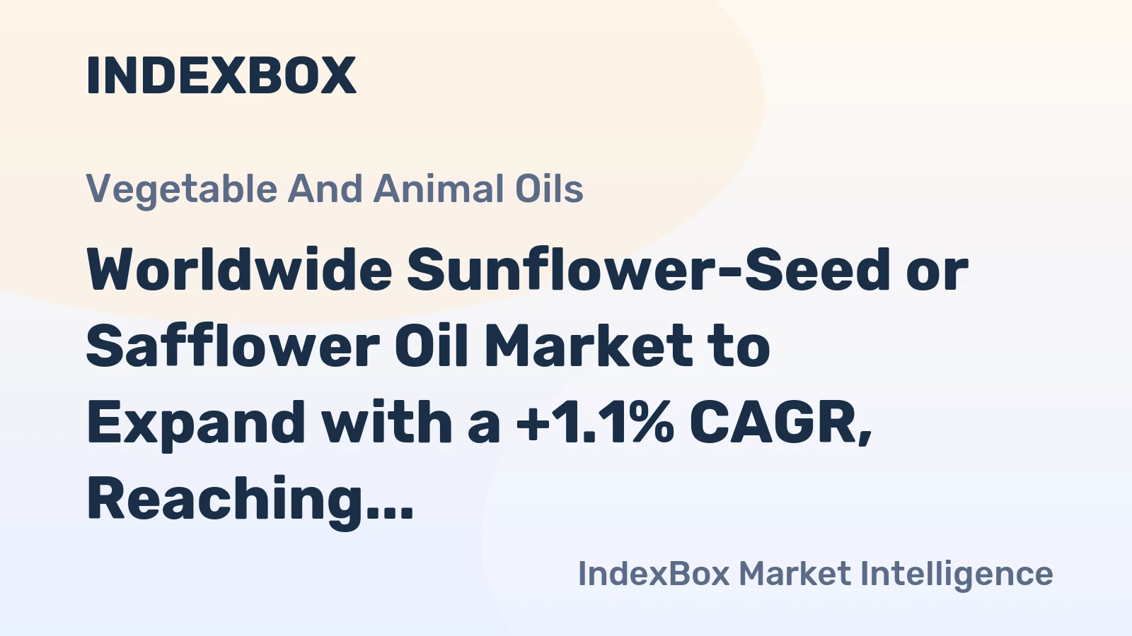 Worldwide Sunflower-Seed or Safflower Oil Market to Expand with a +1.1% CAGR, Reaching 77M Tons by 2035