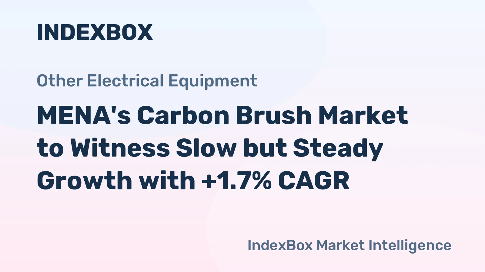 MENA's Carbon Brush Market to Witness Slow but Steady Growth with +1.7% CAGR
