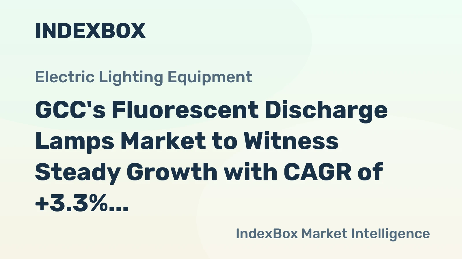 GCC's Fluorescent Discharge Lamps Market to Witness Steady Growth with CAGR of +3.3% from 2024-2035