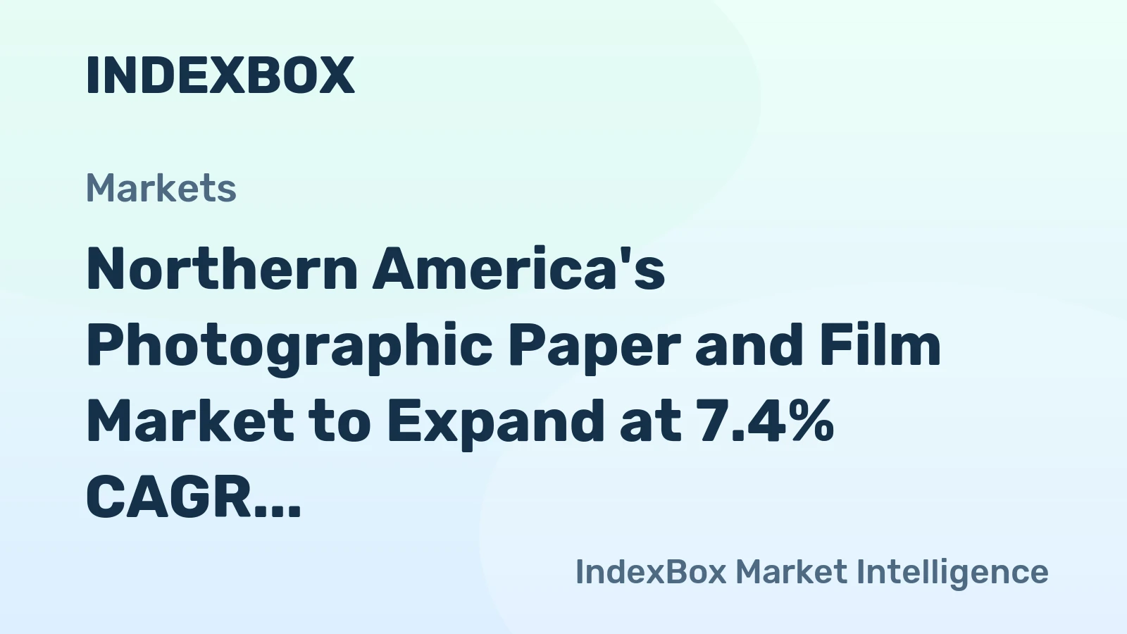 Northern America's Photographic Paper and Film Market to Expand at 7.4% CAGR Through 2035
