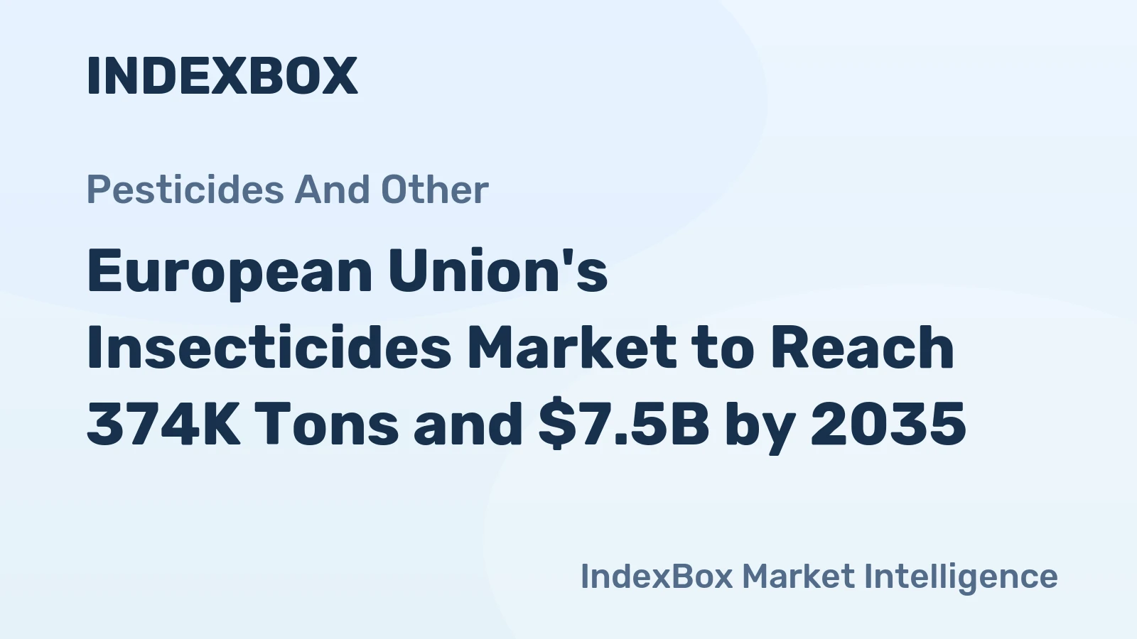 European Union's Insecticides Market to Reach 374K Tons and $7.5B by 2035