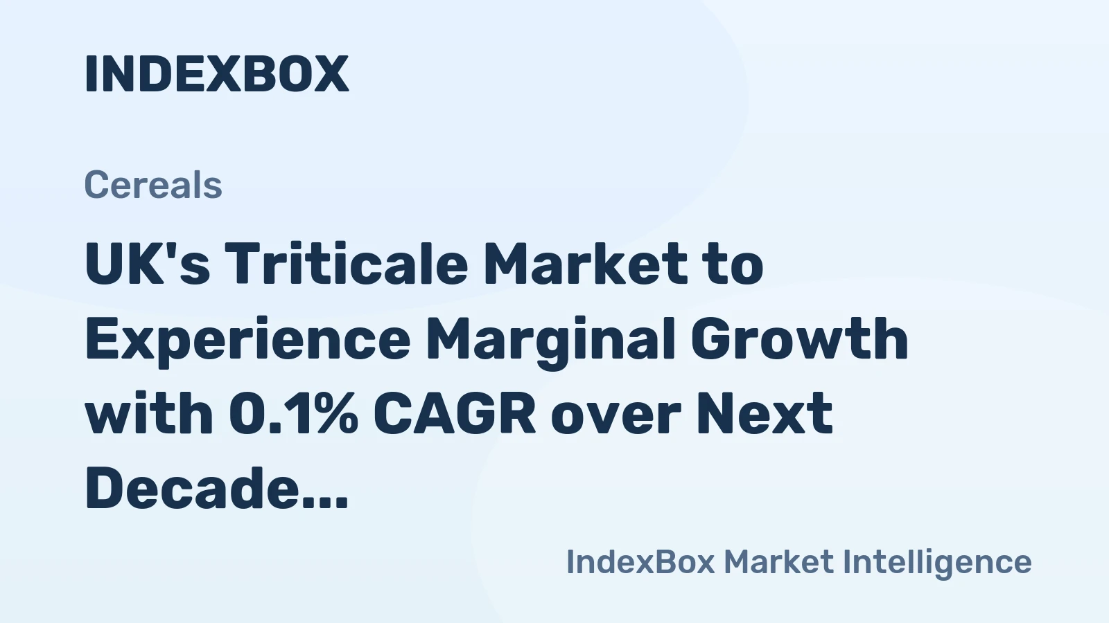 UK's Triticale Market to Experience Marginal Growth with 0.1% CAGR over Next Decade