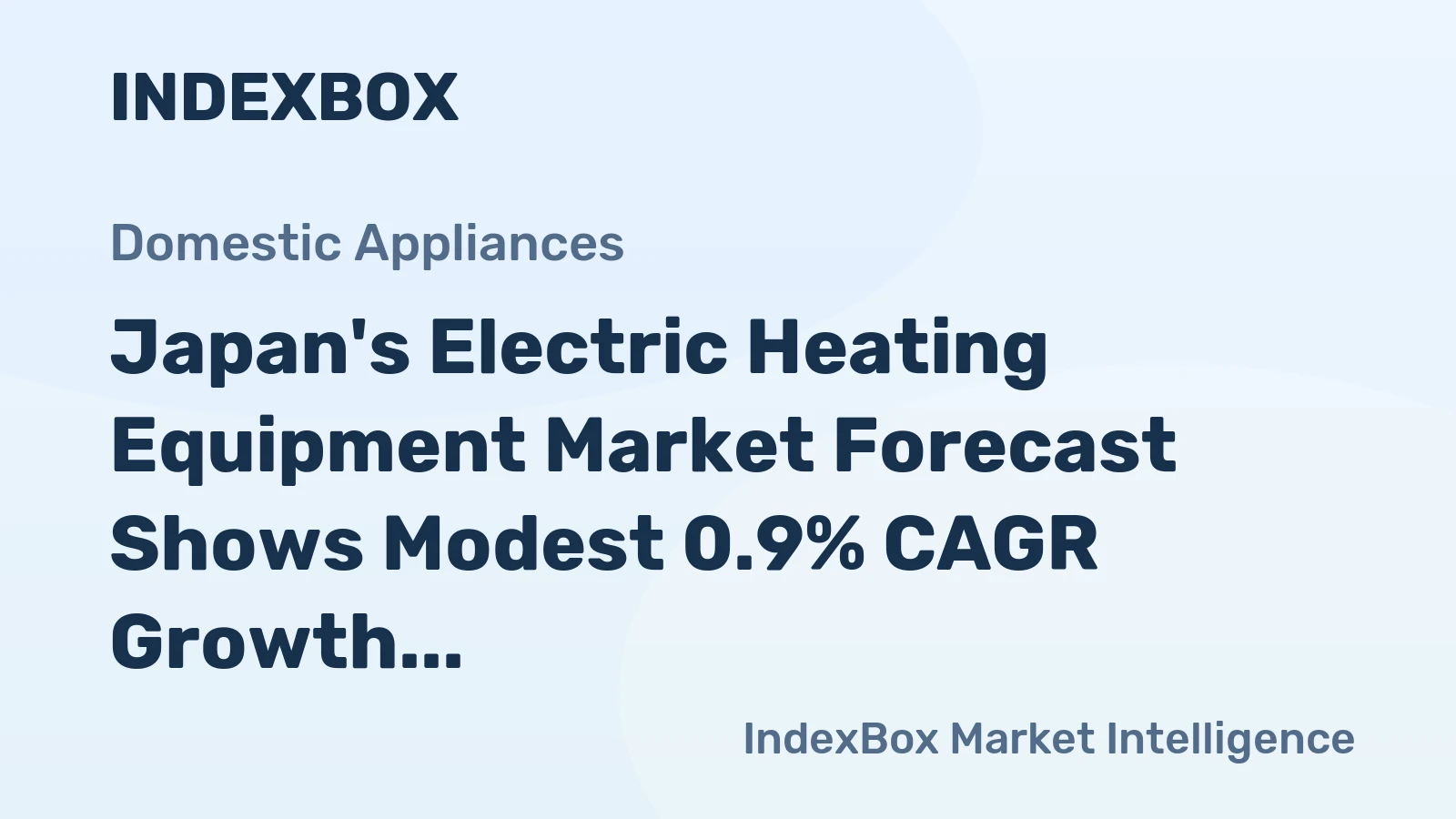 Japan's Electric Heating Equipment Market Forecast Shows Modest 0.9% CAGR Growth Through 2035