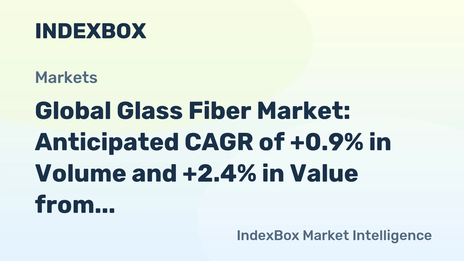Global Glass Fiber Market: Anticipated CAGR of +0.9% in Volume and +2.4% in Value from 2024 to 2035
