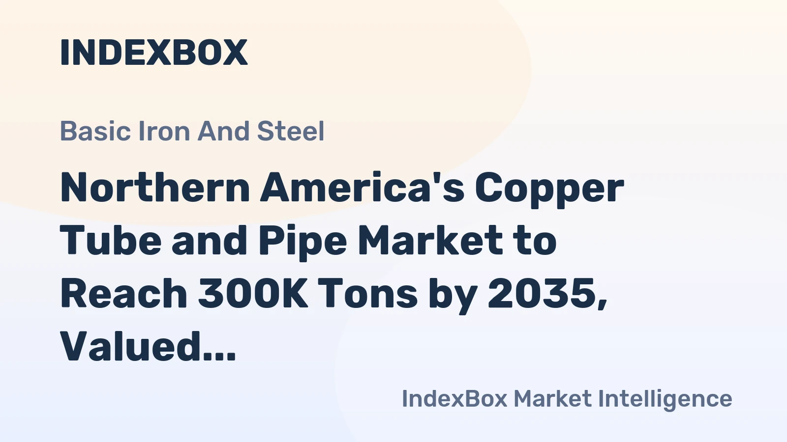 Northern America's Copper Tube and Pipe Market to Reach 300K Tons by 2035, Valued at $4.2B
