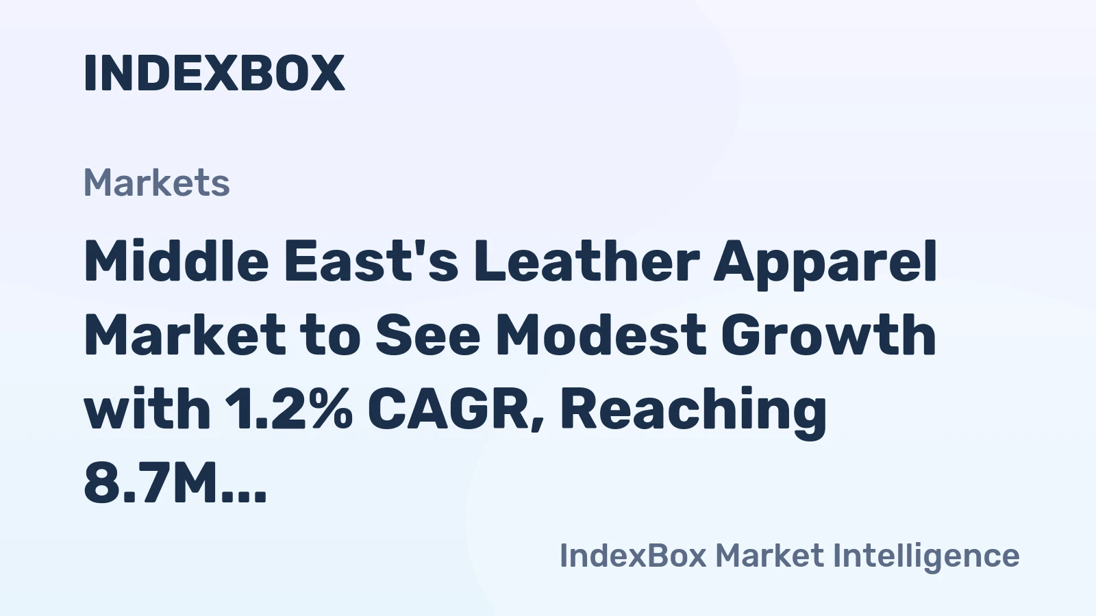 Middle East's Leather Apparel Market to See Modest Growth with 1.2% CAGR, Reaching 8.7M Units and $680M by 2035