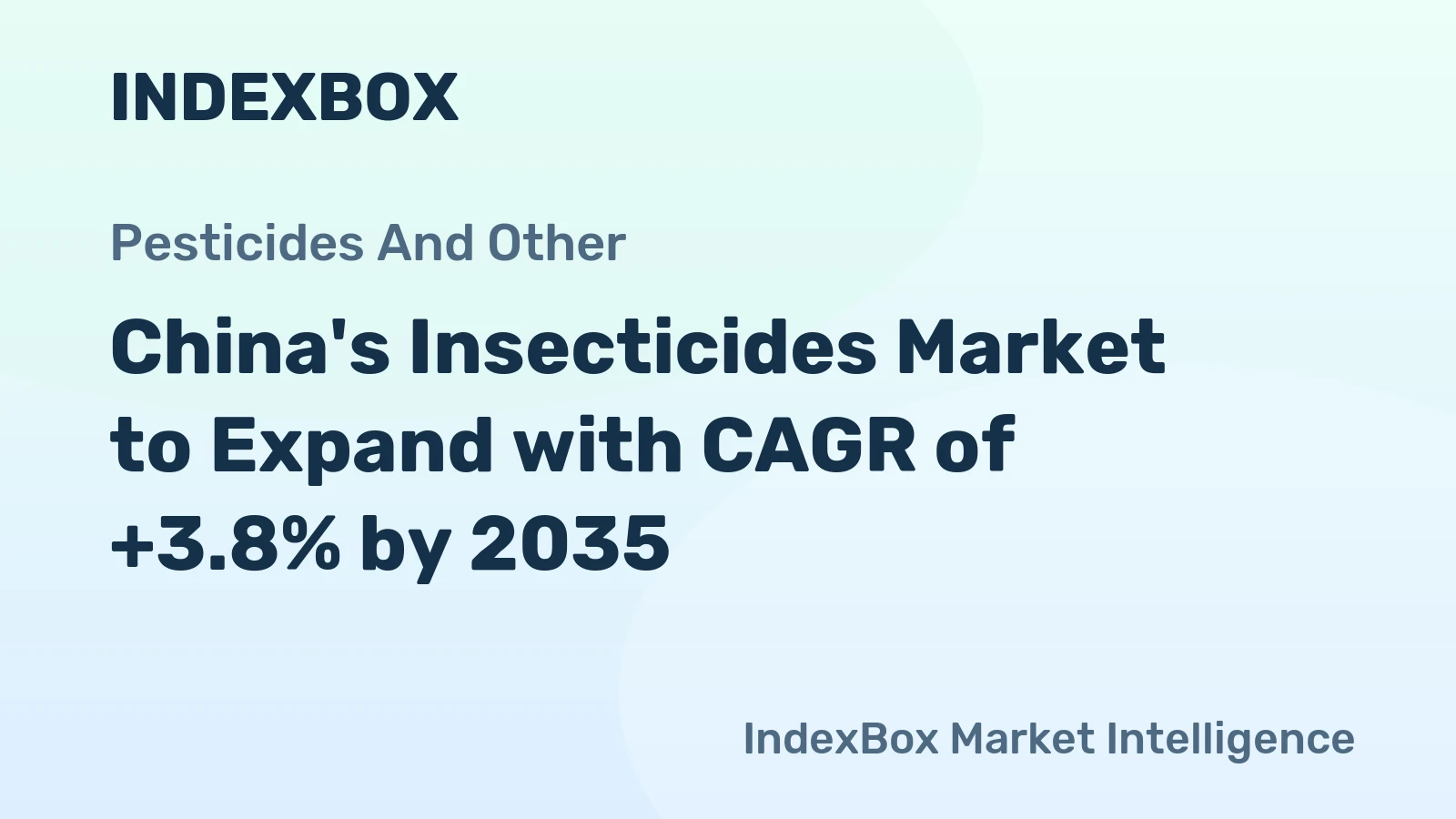 China's Insecticides Market to Expand with CAGR of +3.8% by 2035