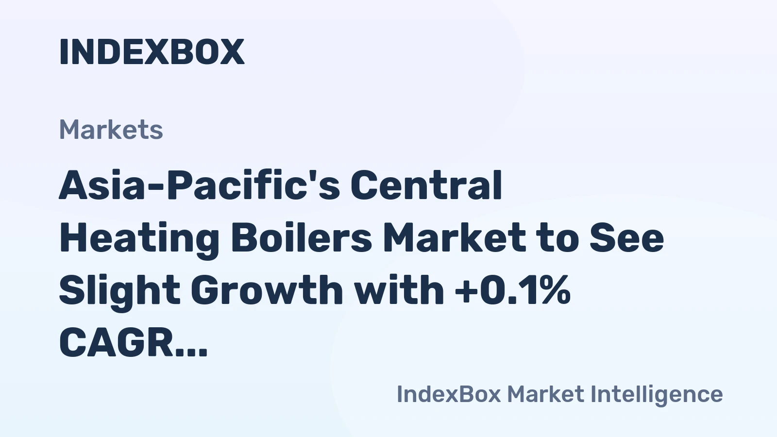 Asia-Pacific's Central Heating Boilers Market to See Slight Growth with +0.1% CAGR, reaching $20B by 2035
