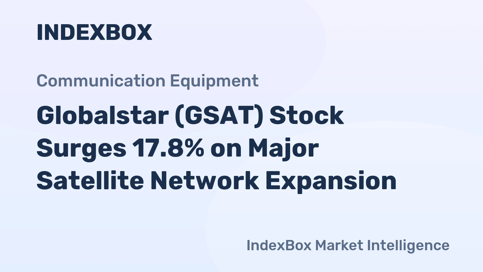 Globalstar (GSAT) Stock Surges 17.8% on Major Satellite Network Expansion