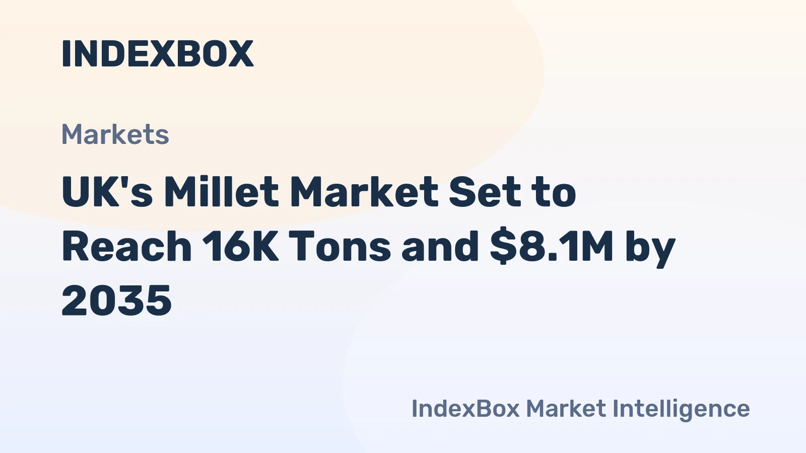 UK's Millet Market Set to Reach 16K Tons and $8.1M by 2035