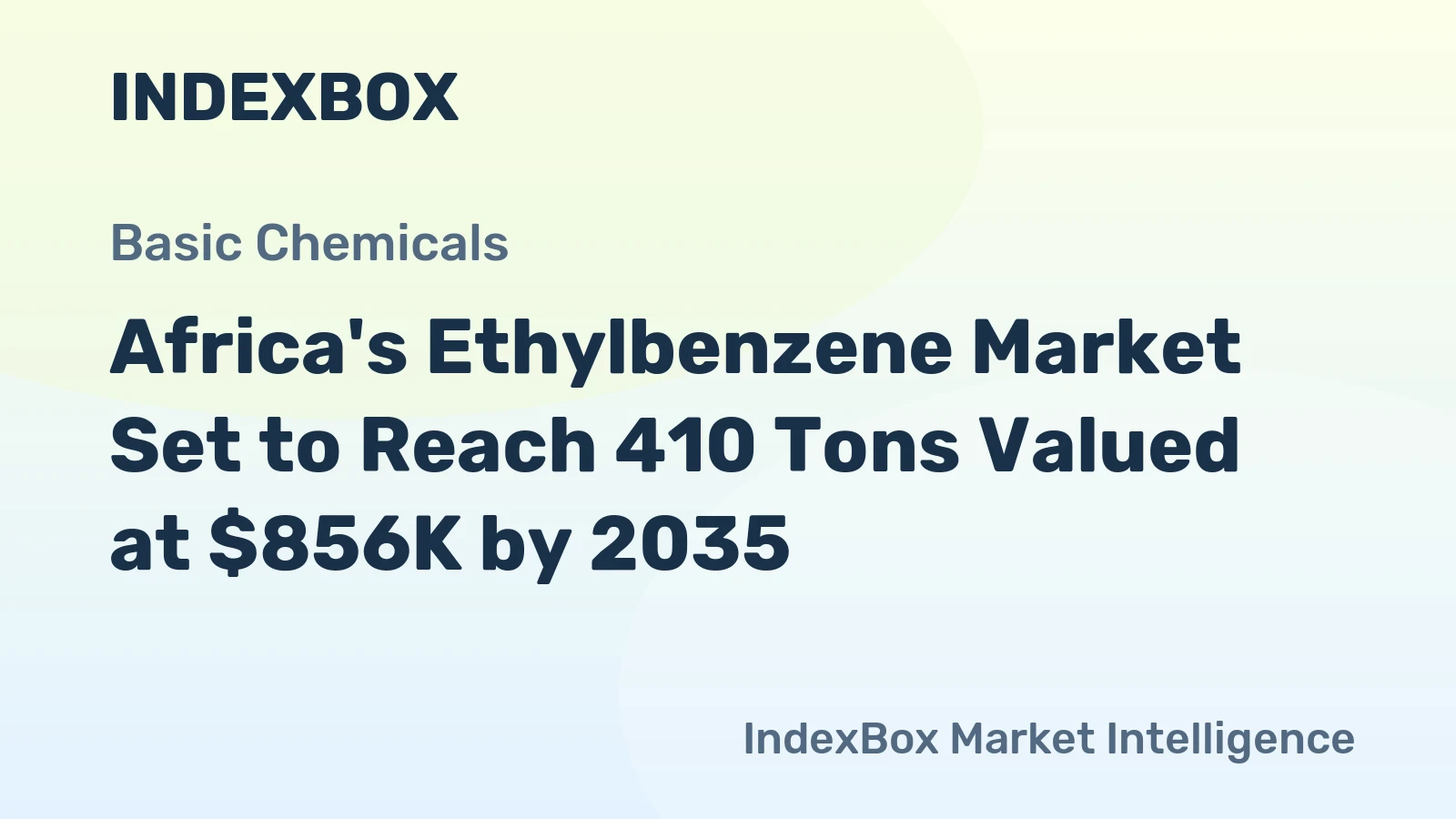 Africa's Ethylbenzene Market Set to Reach 410 Tons Valued at $856K by 2035
