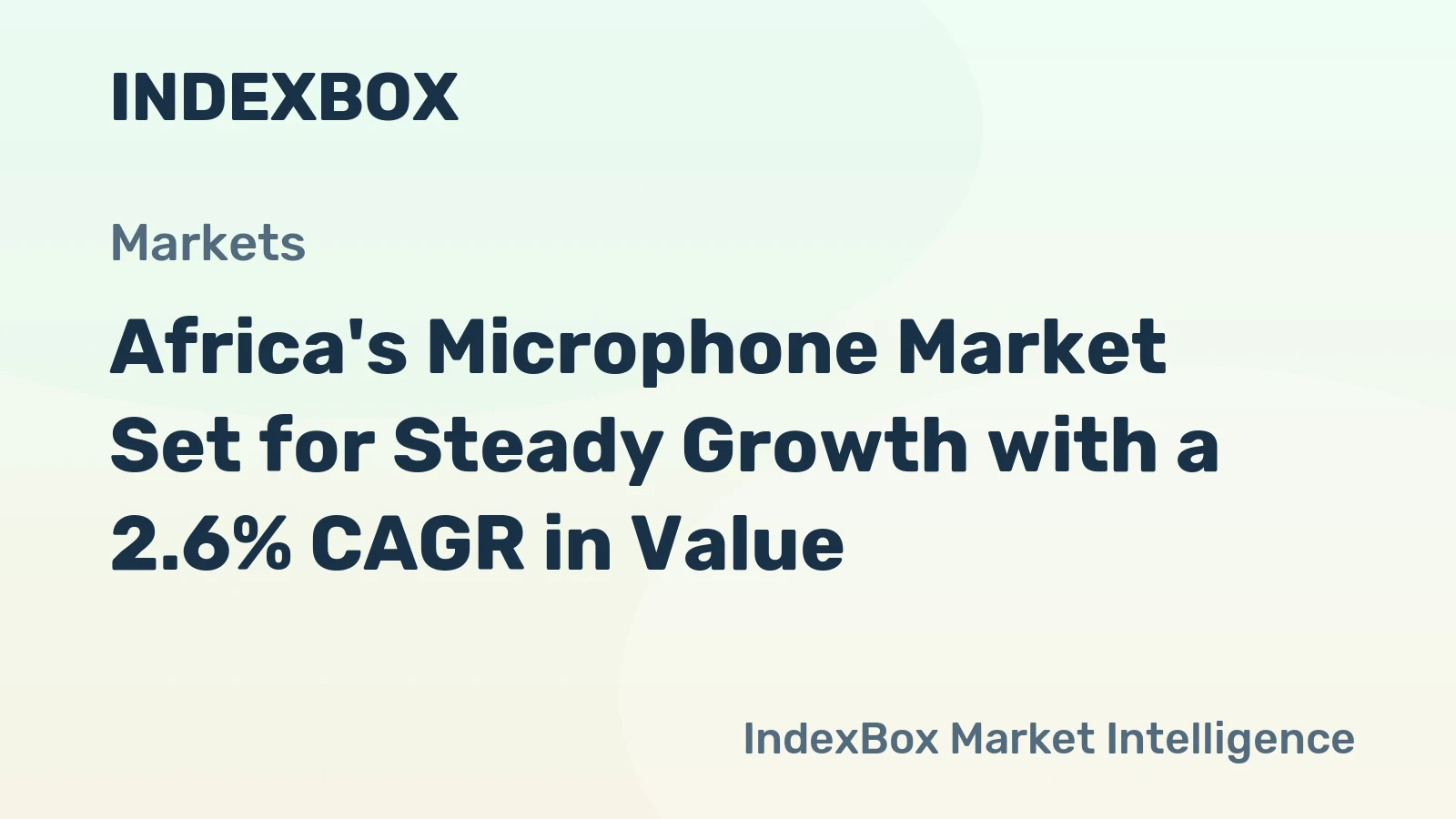 Africa's Microphone Market Set for Steady Growth with a 2.6% CAGR in Value