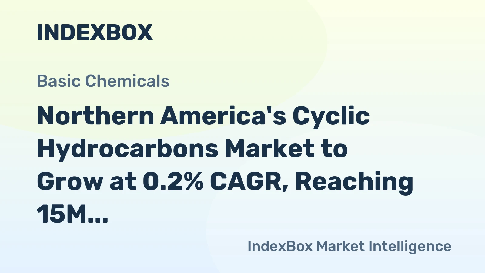 Northern America's Cyclic Hydrocarbons Market to Grow at 0.2% CAGR, Reaching 15M Tons by 2035