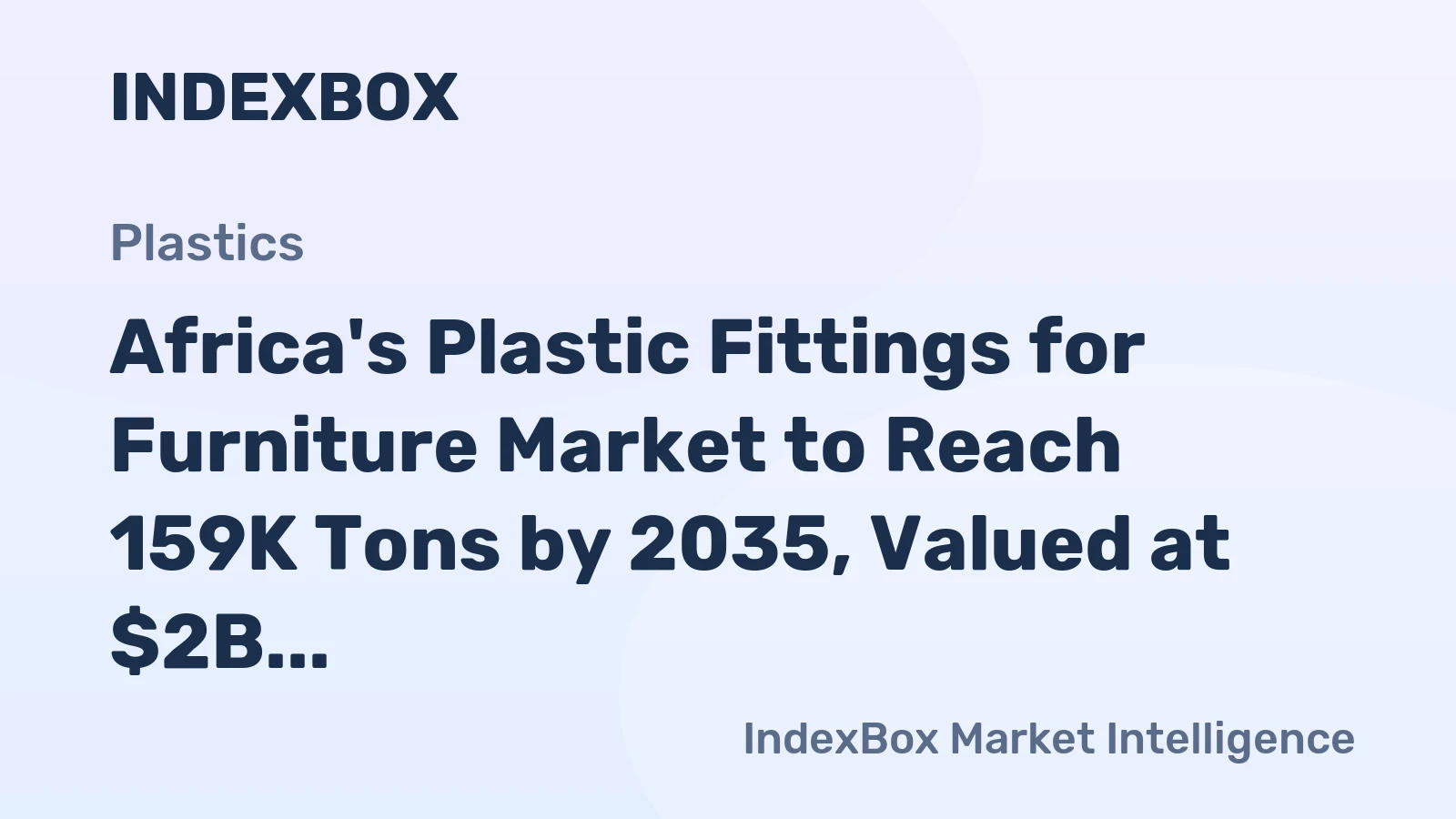 Africa's Plastic Fittings for Furniture Market to Reach 159K Tons by 2035, Valued at $2B