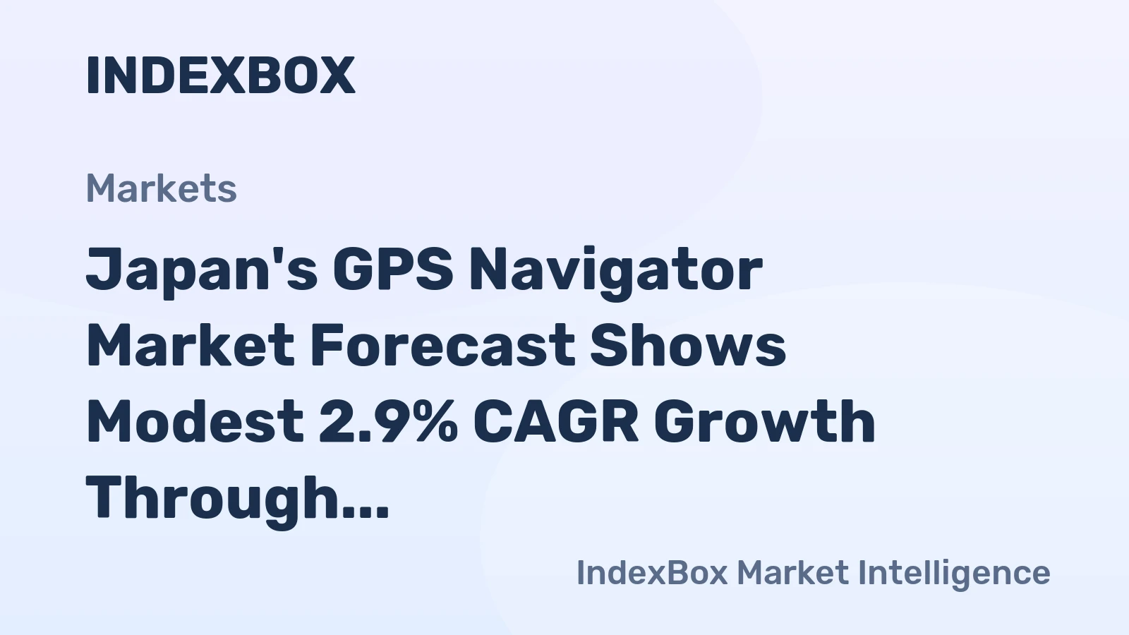 Japan's GPS Navigator Market Forecast Shows Modest 2.9% CAGR Growth Through 2035