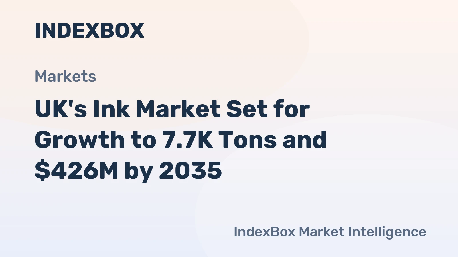 UK's Ink Market Set for Growth to 7.7K Tons and $426M by 2035