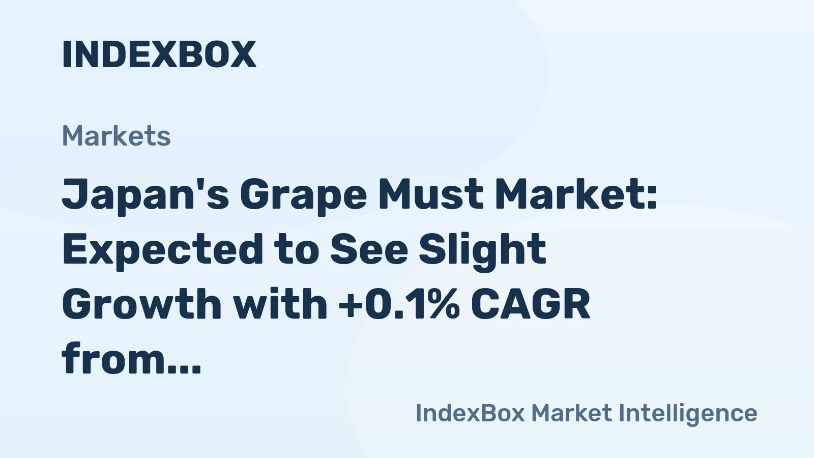 Japan's Grape Must Market: Expected to See Slight Growth with +0.1% CAGR from 2024 to 2035