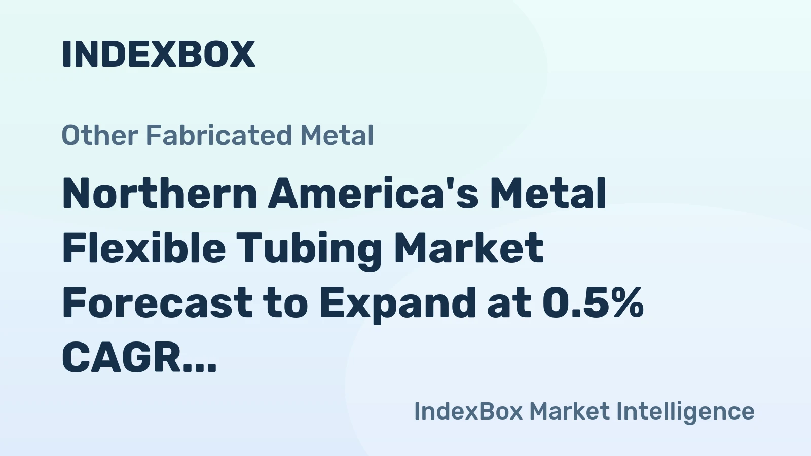 Northern America's Metal Flexible Tubing Market Forecast to Expand at 0.5% CAGR Through 2035