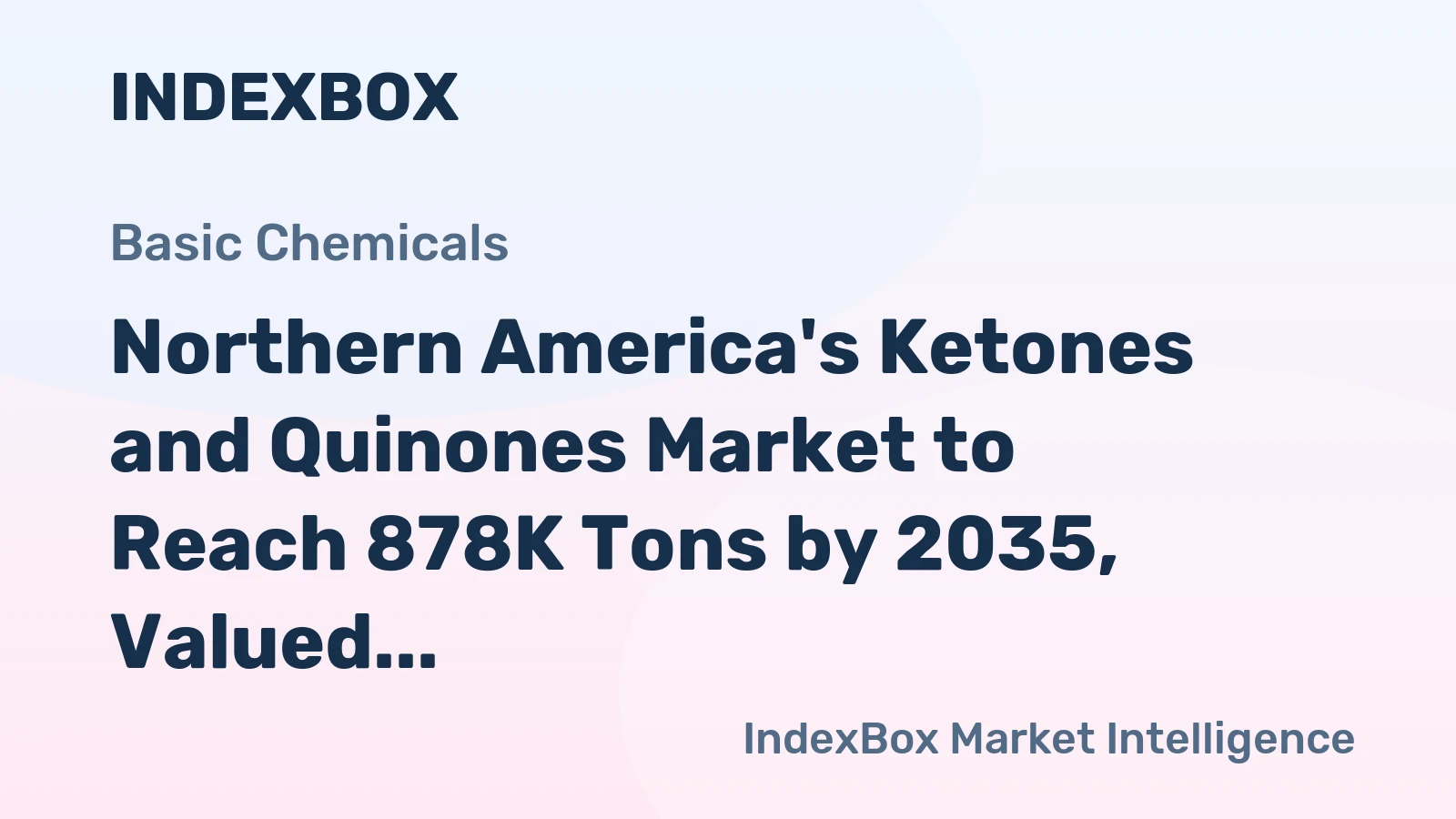 Northern America's Ketones and Quinones Market to Reach 878K Tons by 2035, Valued at $2.8B