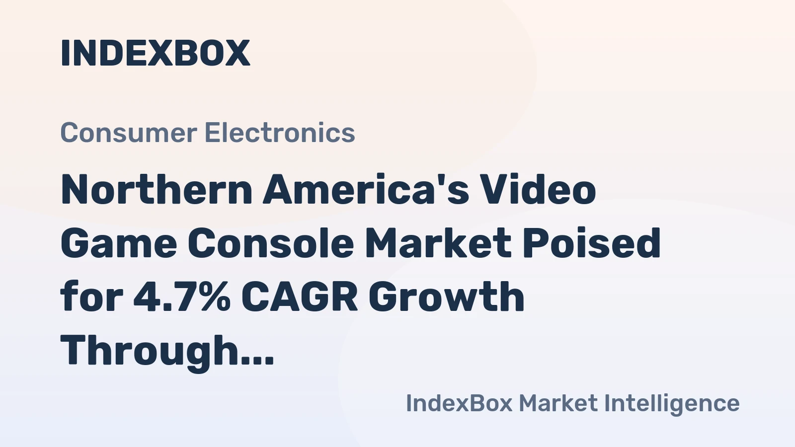 Northern America's Video Game Console Market Poised for 4.7% CAGR Growth Through 2035