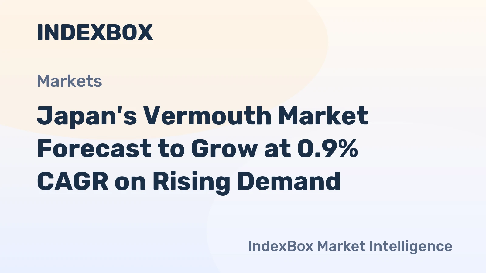 Japan's Vermouth Market Forecast to Grow at 0.9% CAGR on Rising Demand