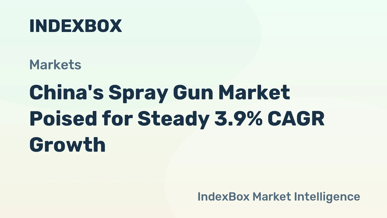 China's Spray Gun Market Poised for Steady 3.9% CAGR Growth
