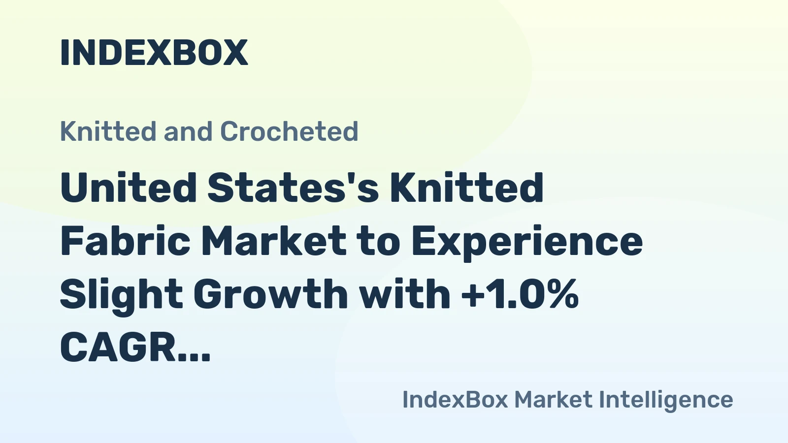 United States's Knitted Fabric Market to Experience Slight Growth with +1.0% CAGR Over the Next Decade