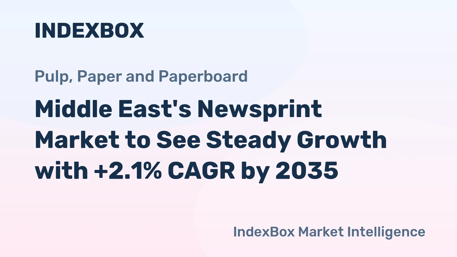 Middle East's Newsprint Market to See Steady Growth with +2.1% CAGR by 2035