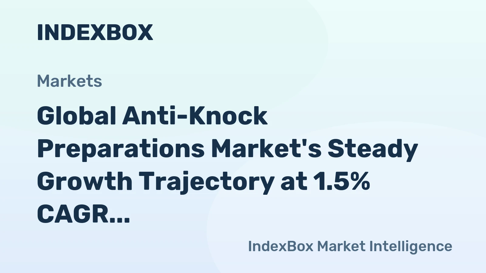 Global Anti-Knock Preparations Market's Steady Growth Trajectory at 1.5% CAGR Through 2035
