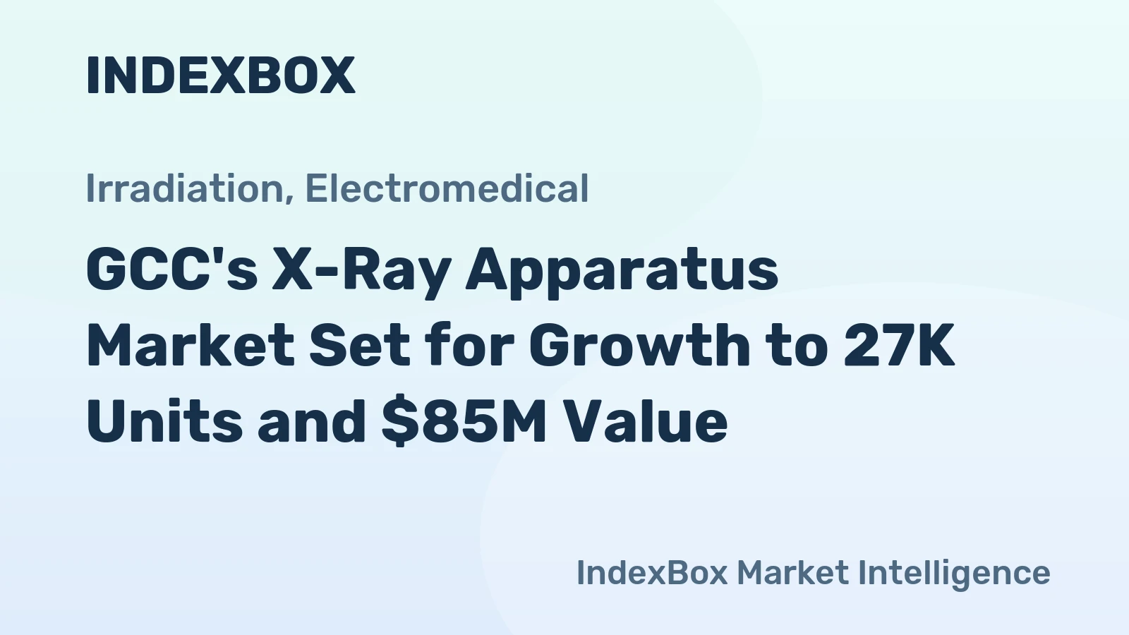 GCC's X-Ray Apparatus Market Set for Growth to 27K Units and $85M Value