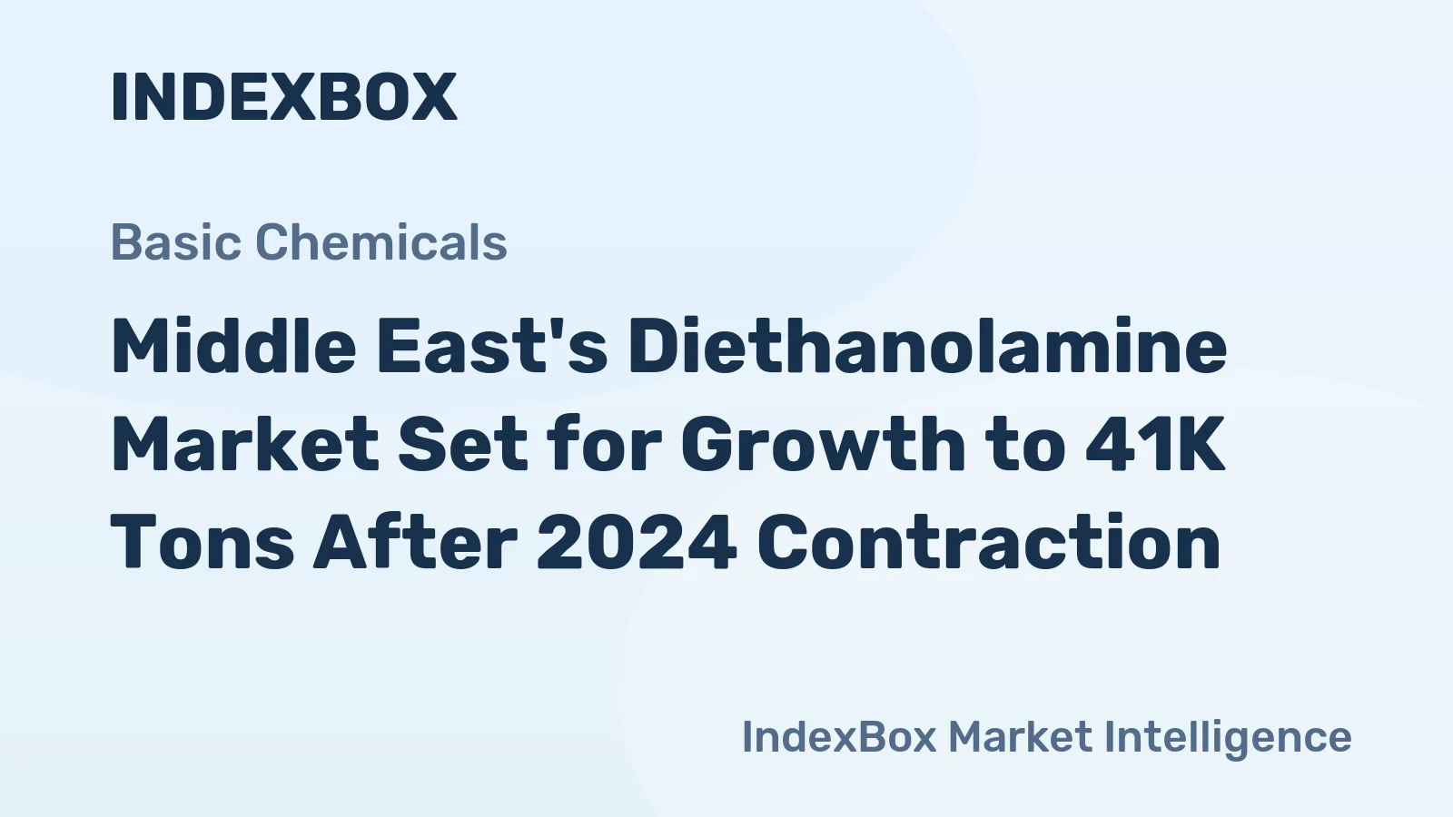 Middle East's Diethanolamine Market Set for Growth to 41K Tons After 2024 Contraction