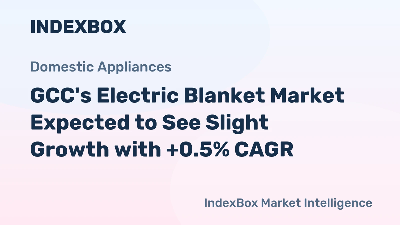 GCC's Electric Blanket Market Expected to See Slight Growth with +0.5% CAGR
