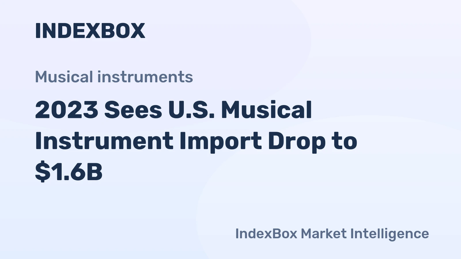 2023 Sees U.S. Musical Instrument Import Drop to $1.6B