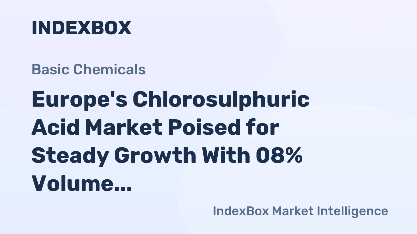 Europe's Chlorosulphuric Acid Market Poised for Steady Growth With 08% Volume CAGR Through 2035