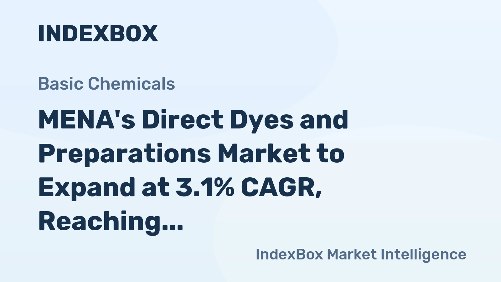 MENA's Direct Dyes and Preparations Market to Expand at 3.1% CAGR, Reaching 39K Tons by 2035