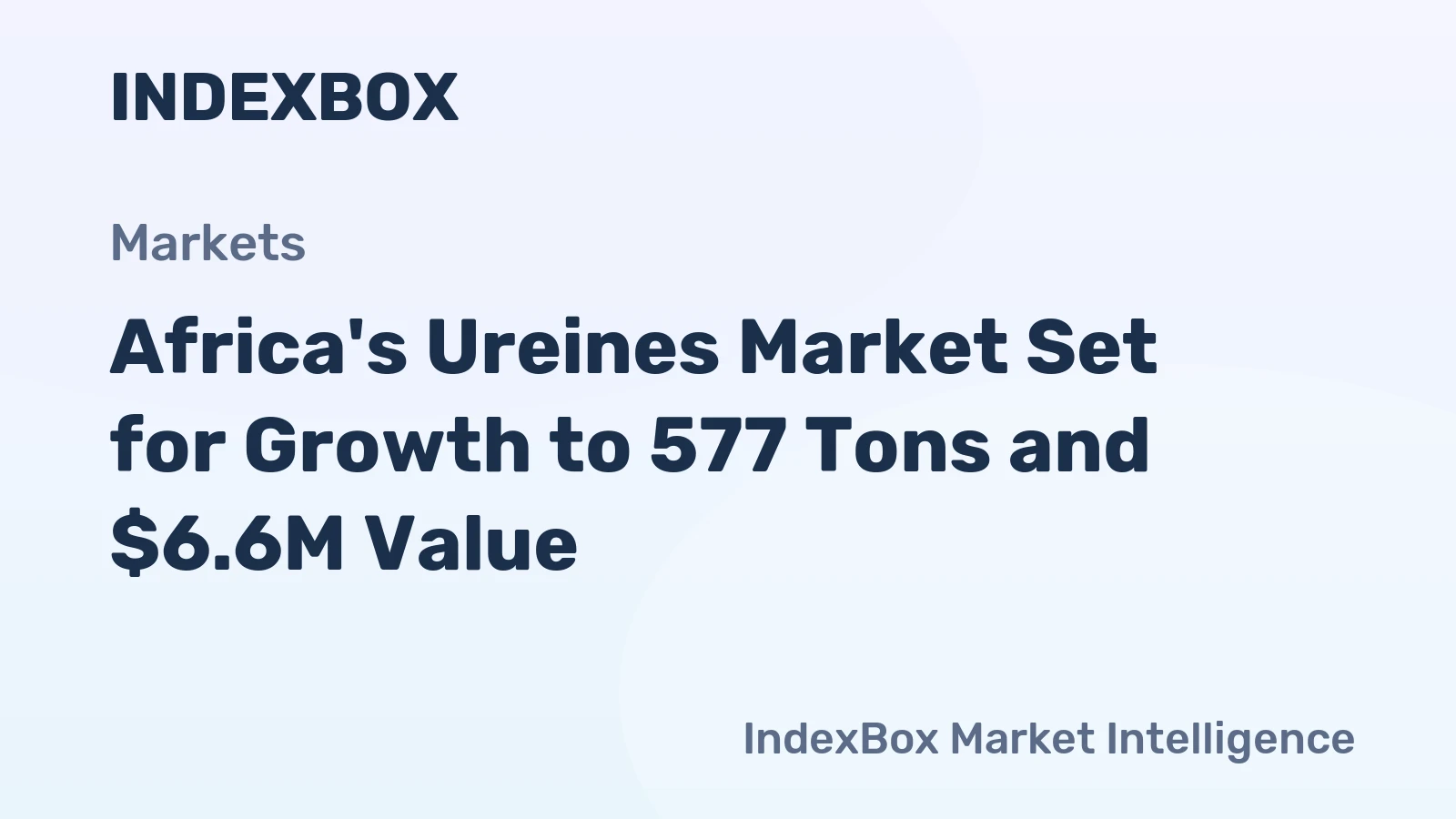Africa's Ureines Market Set for Growth to 577 Tons and $6.6M Value
