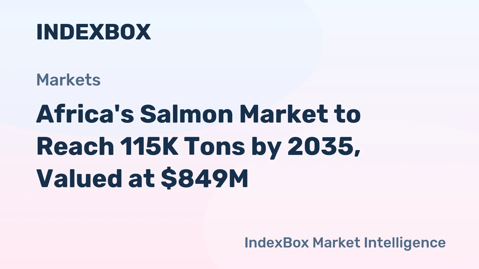 Africa's Salmon Market to Reach 115K Tons by 2035, Valued at $849M